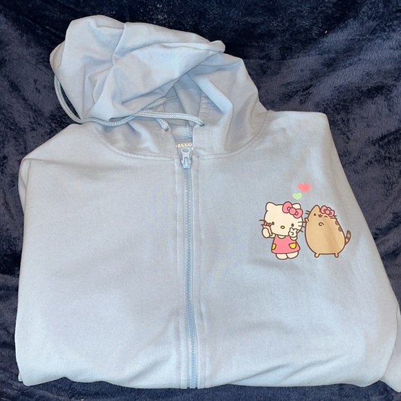 Pusheen | Jackets & Coats | Hello Kitty X Pusheen Sanrio Light Blue ...